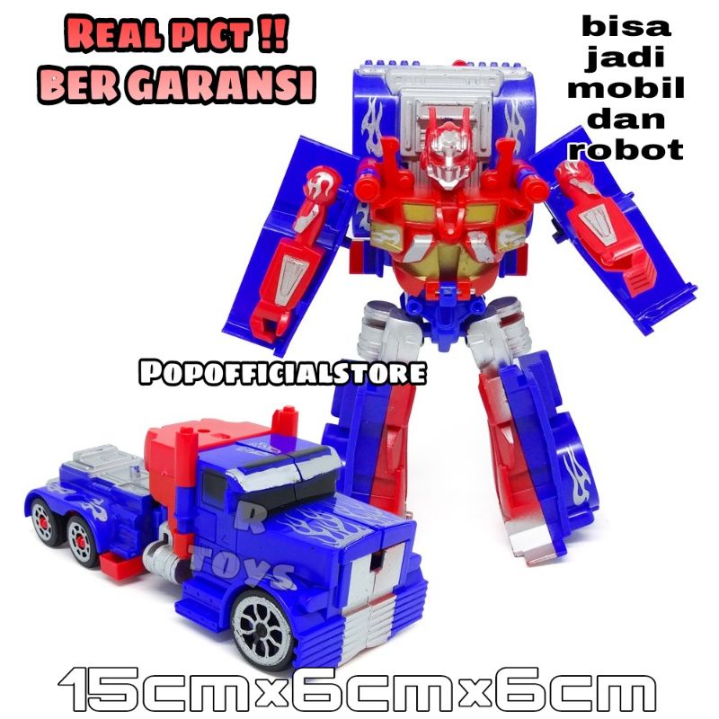 Jual Transformers Deformation Robot Optimus Prime Bisa Jadi Mobil Mainan Robot Anak | Shopee ...