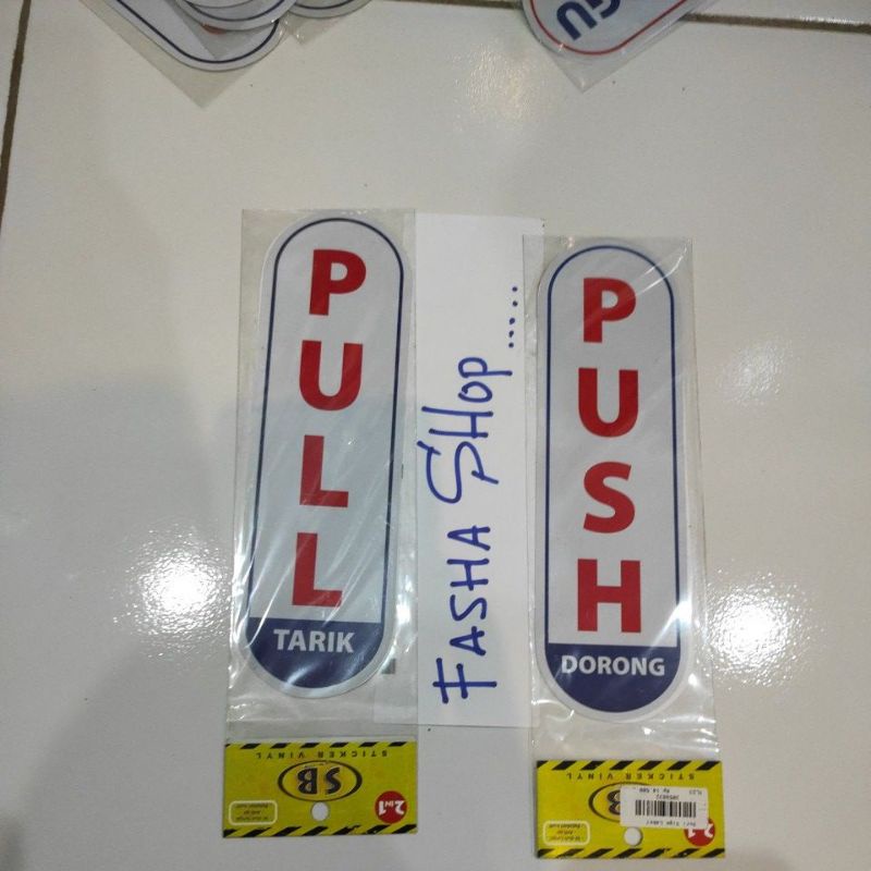 Jual stiker pintu push & pull | Shopee Indonesia