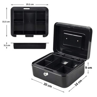 Jual Kotak Tempat Penyimpanan Brankas Uang Portable Dua Tingkat Dengan ...