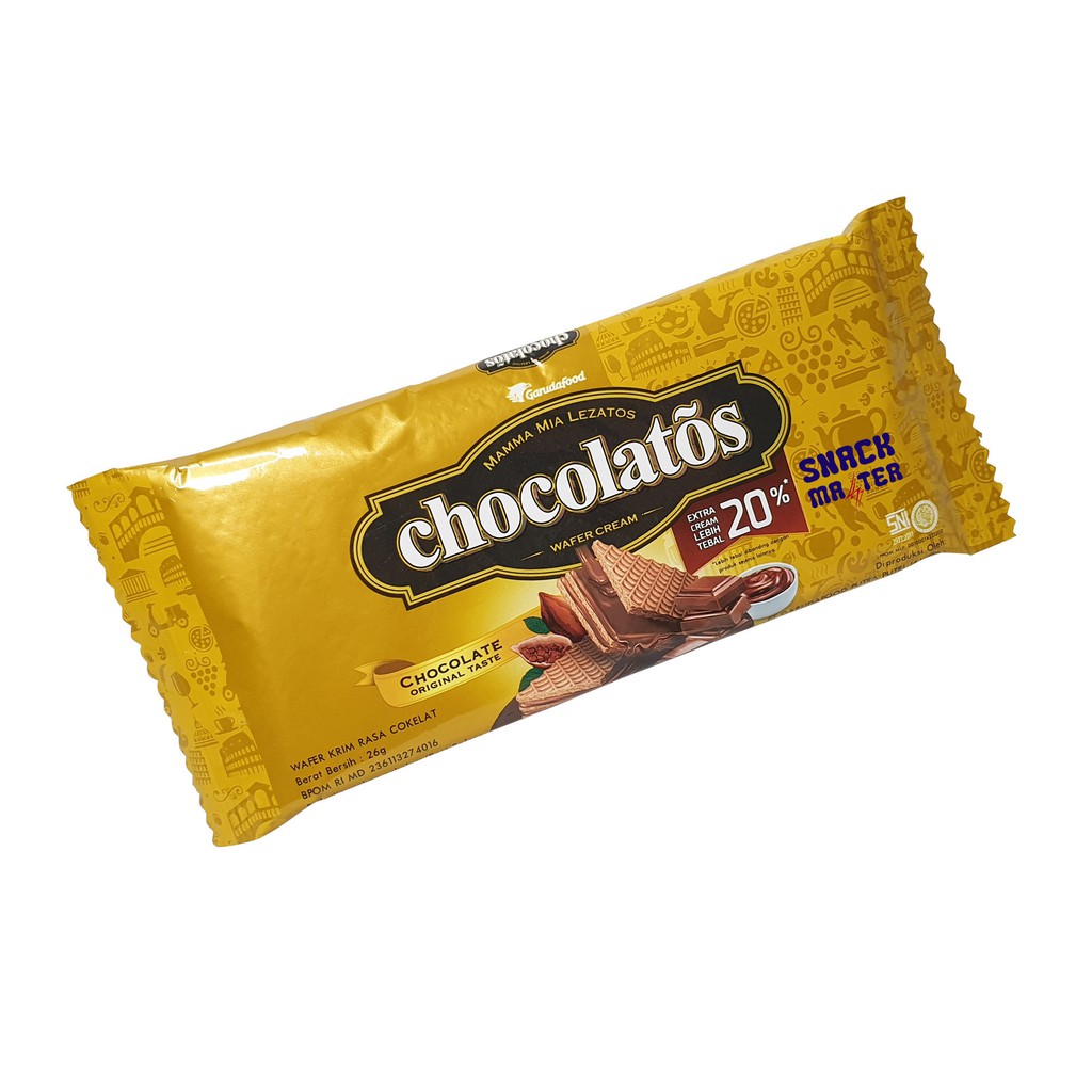 Chocolatos Wafer Cream Mini - Netto 26 gr | Shopee Indonesia