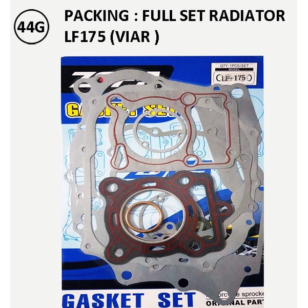 Jual PACKING FULL SET RADIATOR LF175 -VIAR (NO.44G) | Shopee Indonesia