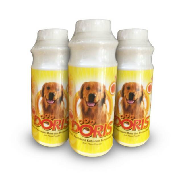 Jual Doris anti Fleas powder 100g kemasan baru. bedak anti kutu anjing ...