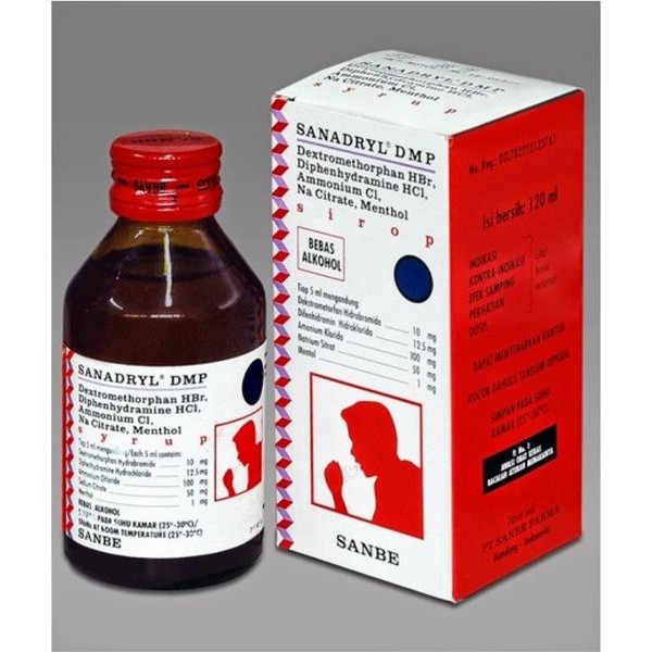 Jual sanadryl dmp sirup obat batuk kering atau tidak berdahak Indonesia ...
