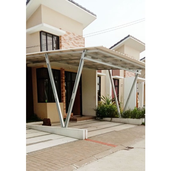 Jual canopy garasi tiang V keren | Shopee Indonesia
