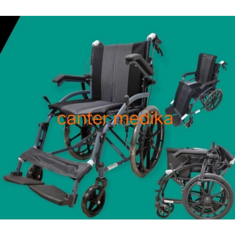 Jual kursi roda traveling comfy m8009 velg Racing Double jok/ chair-abu ...
