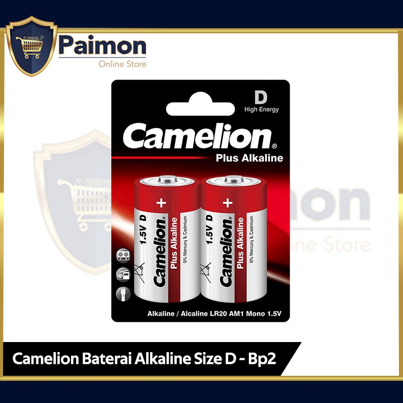 Jual Baterai Alkaline D Baterai Besar | Camelion Baterai Alkaline Size ...