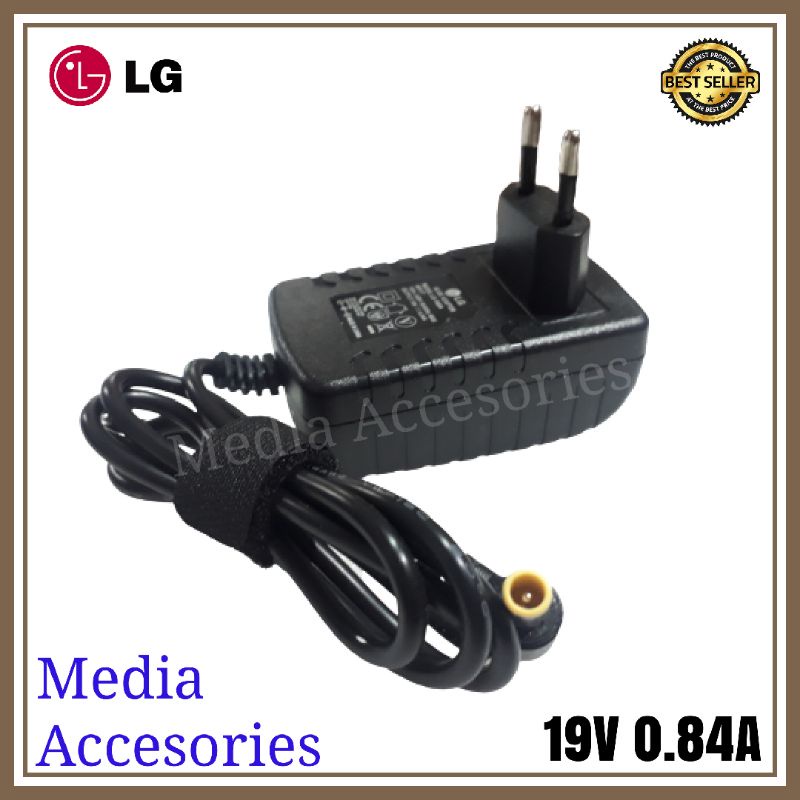 Jual Adaptor LCD/LED Monitor LG 19V - 0,84A Original + Kabel Power ...
