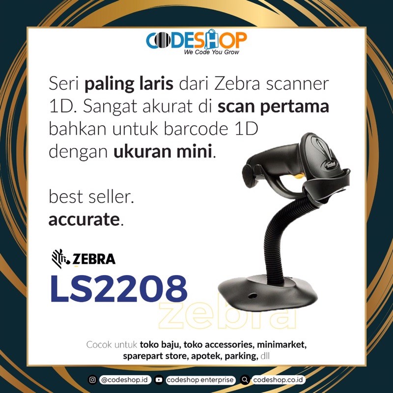 Jual Barcode Scan Symbol Ls 2208 | Shopee Indonesia