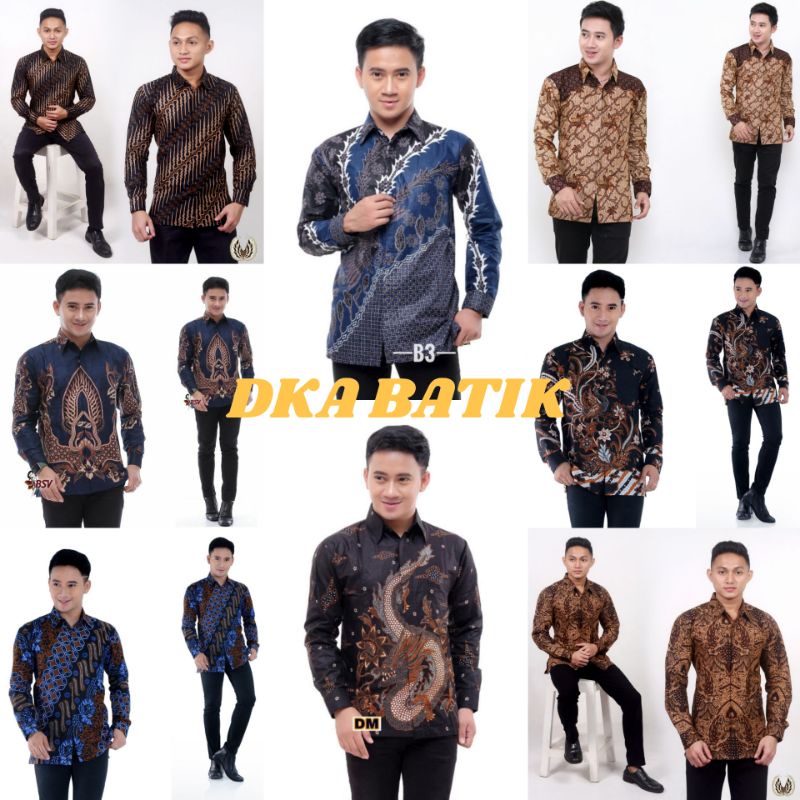 Jual kemeja batik / batik lengan panajang / kemeja kekinian / kemeja ...