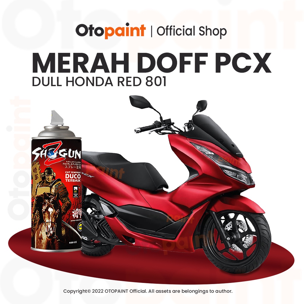 Jual OTOPAINT Cat Semprot Pilox Warna Merah Doff PCX | Shogun Z Dull ...