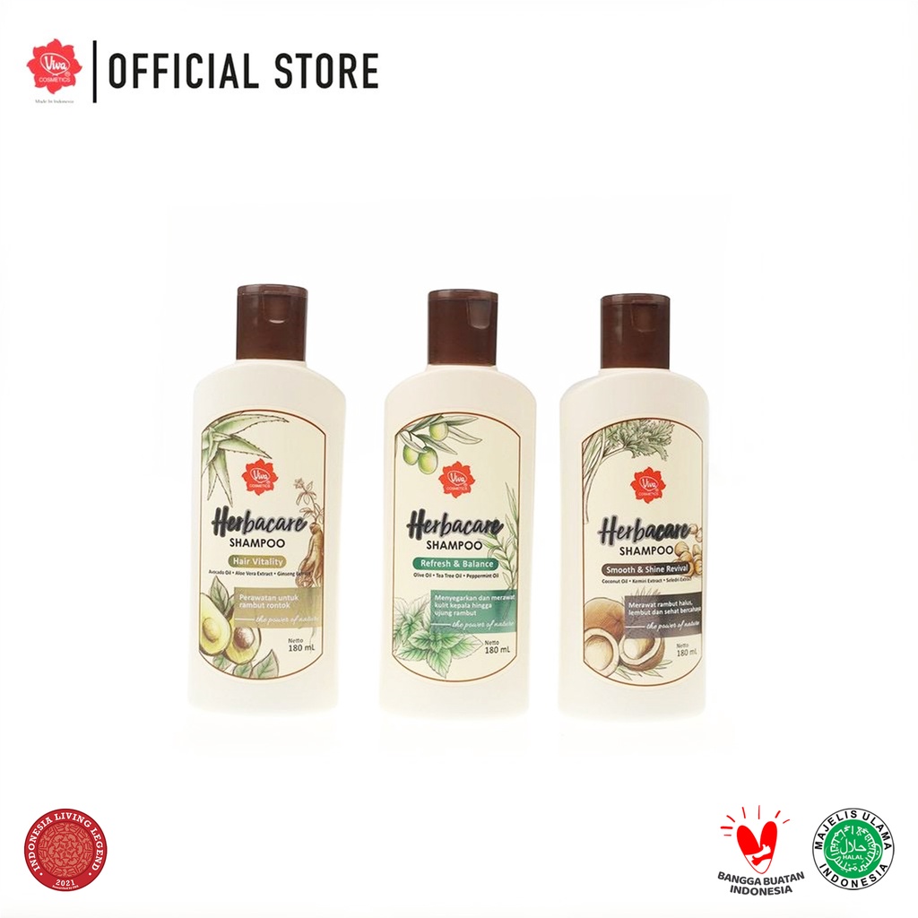 Jual Viva Herbacare Shampoo - 180ml (tersedia 3 variant) | Shopee Indonesia