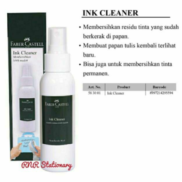 Jual Faber-Castell Ink Cleaner 90ml / Cairan Pembersih Papan tulis ...