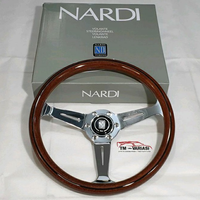 Jual Stir Racing Nardi ND Kayu Wood Glossy Import 14 Inchi Palang ...