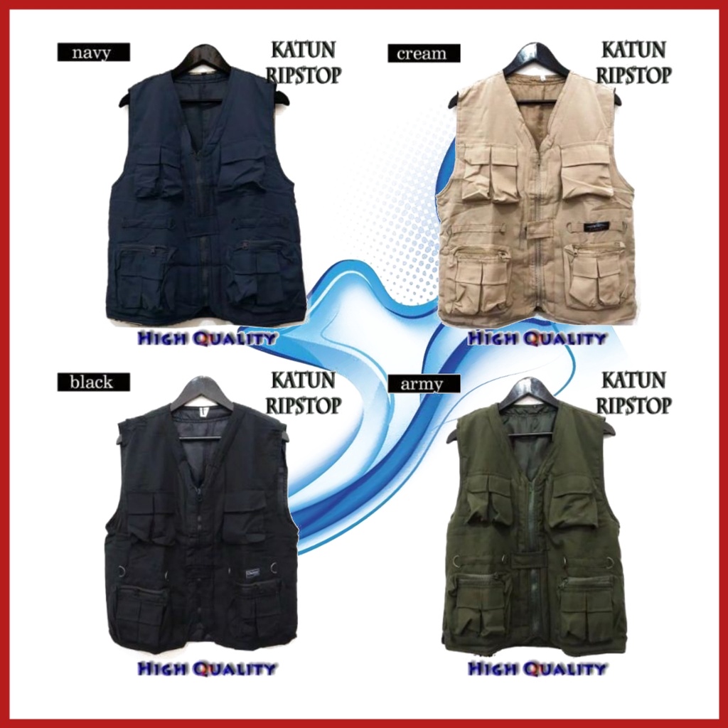 Jual rompi pria, jaket rompi pria, rompi tactical Indonesia|Shopee ...