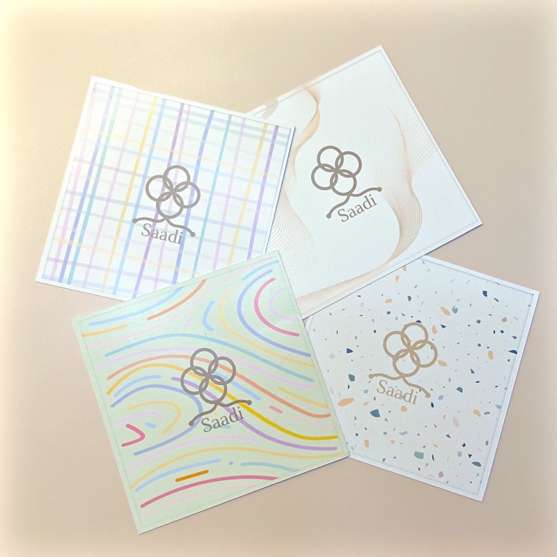 Jual Saadi Ganoor Hand Written Gift Card / Greetings Card / Kartu ...