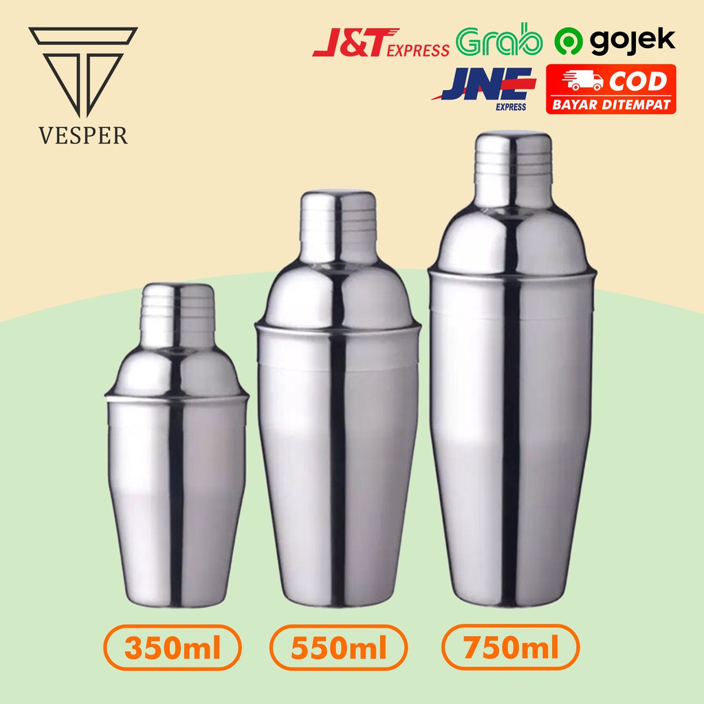 Jual Shaker minuman stainless / shaker cocktail / alat pengocok minuman ...