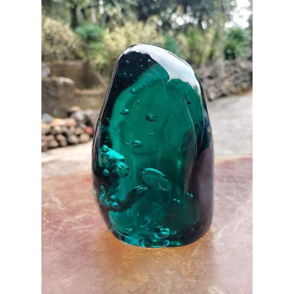 Jual Batu Obsidian Poles hijau gelembung | Shopee Indonesia