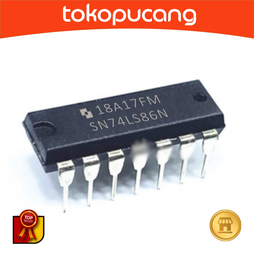 Jual IC TTL 7486 XOR GATE LOGIC 74LS86 TRANSISTOR LOGIKA SN74LS86N Indonesia|Shopee Indonesia