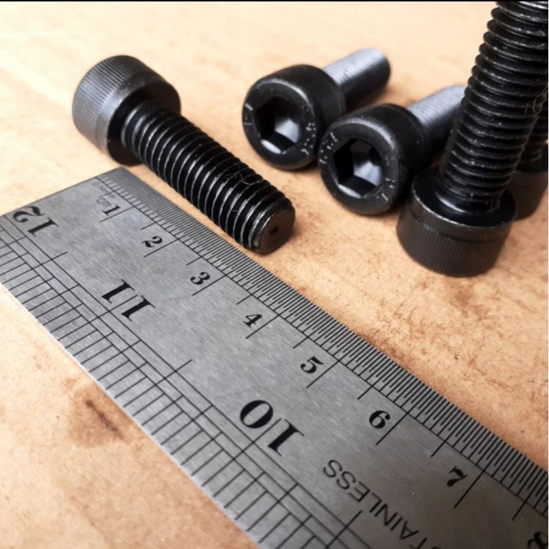 Jual BAUT L BAJA M10 X 30 / BAUT M10 / BAUT 17 KUNCI L8 / L 8 FULL DRAT / BAUT L M10 X 30 / BAUT ...