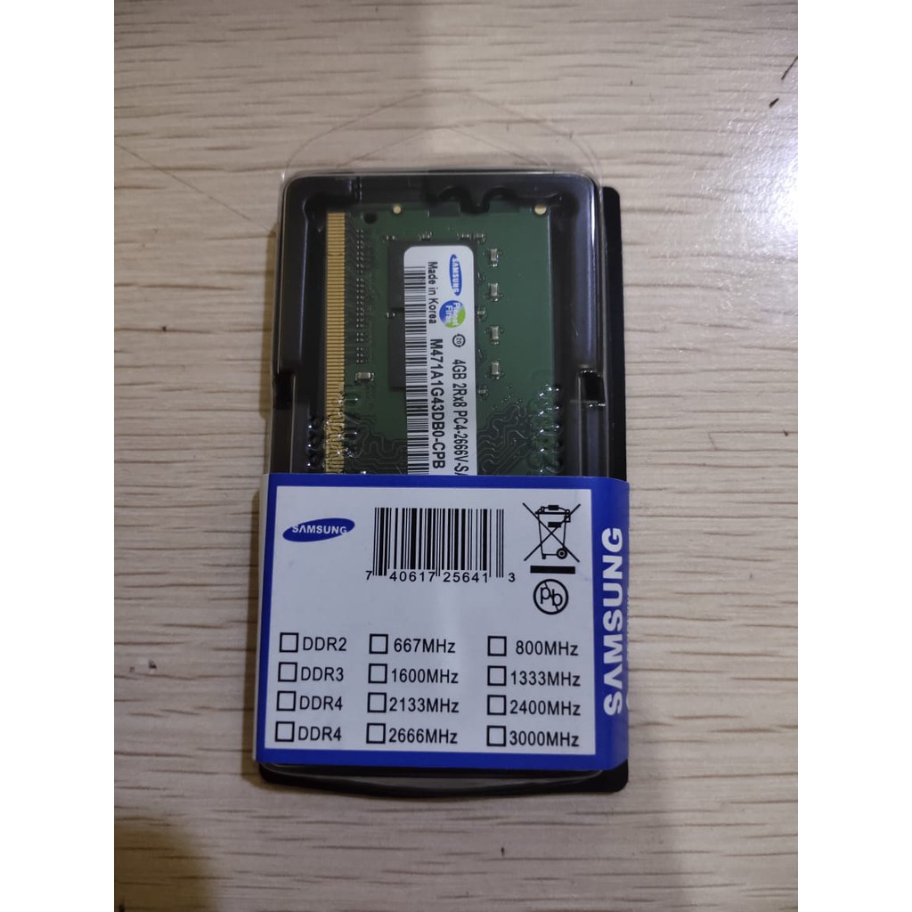 RAM SAMSUNG SODIMM DDR4 4GB PC2666 / 21300 BERGARANSI | Shopee Indonesia