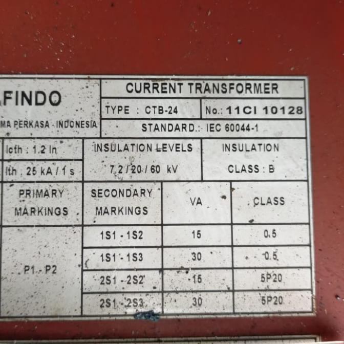 Jual Current Transformer / CT / Trafo Arus untuk tegangan 6.6 KV atau ...