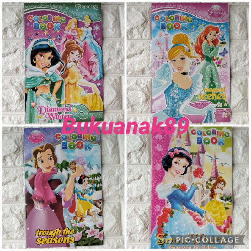 Jual Buku Mewarnai princess rendom | Shopee Indonesia