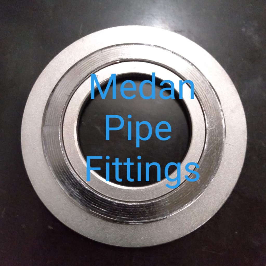 Jual SWG SS304 ANSI # 150 2" Spiral Wound Gasket SS 304 stainless steel ...