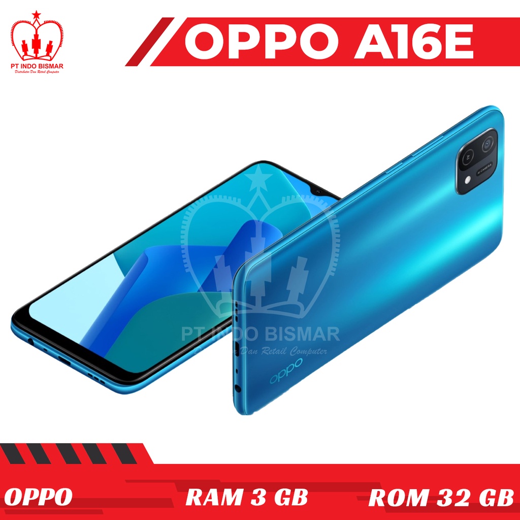 Jual SMARTPHONE OPPO A16E 3/32GB 6.52 INCH ANDROID OS GARANSI RESMI ...