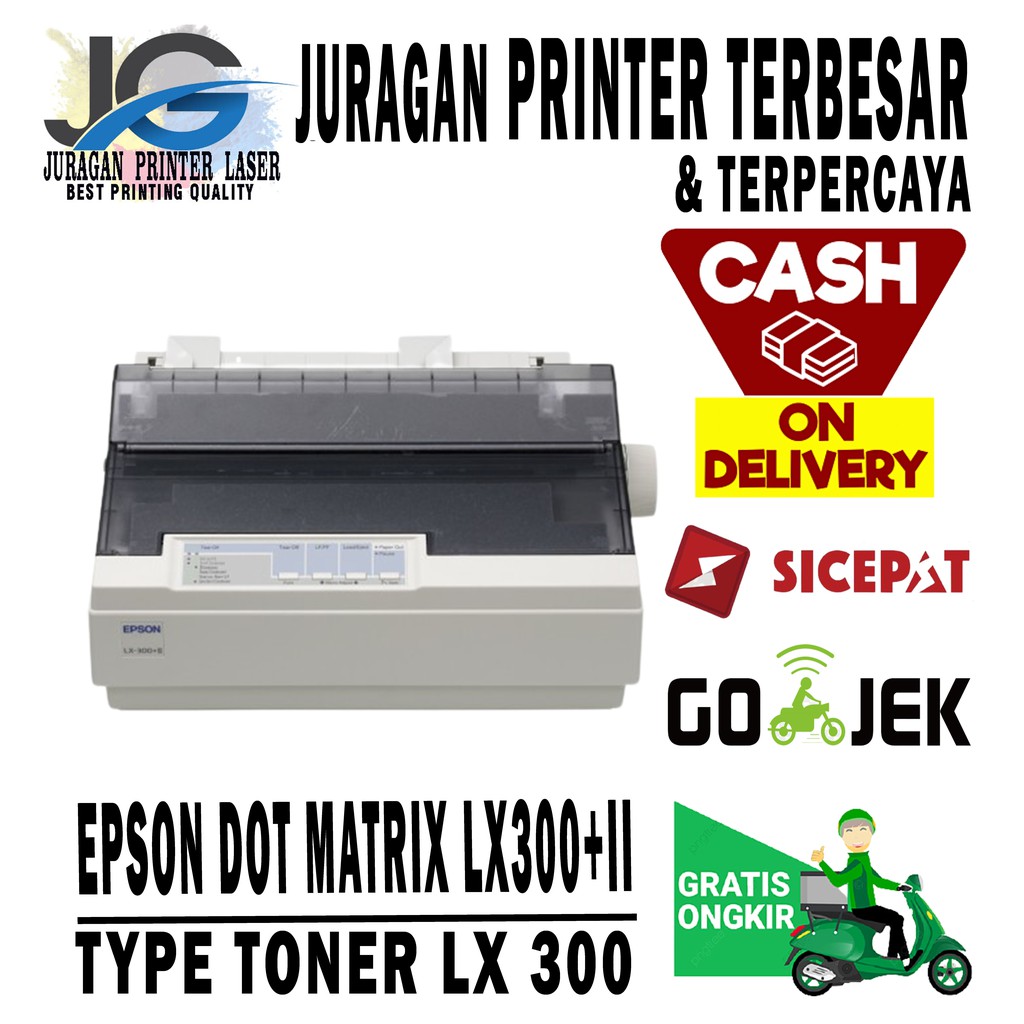 Jual Printer dot Matrix EPSON LX300+II / LX-300+II Indonesia|Shopee ...
