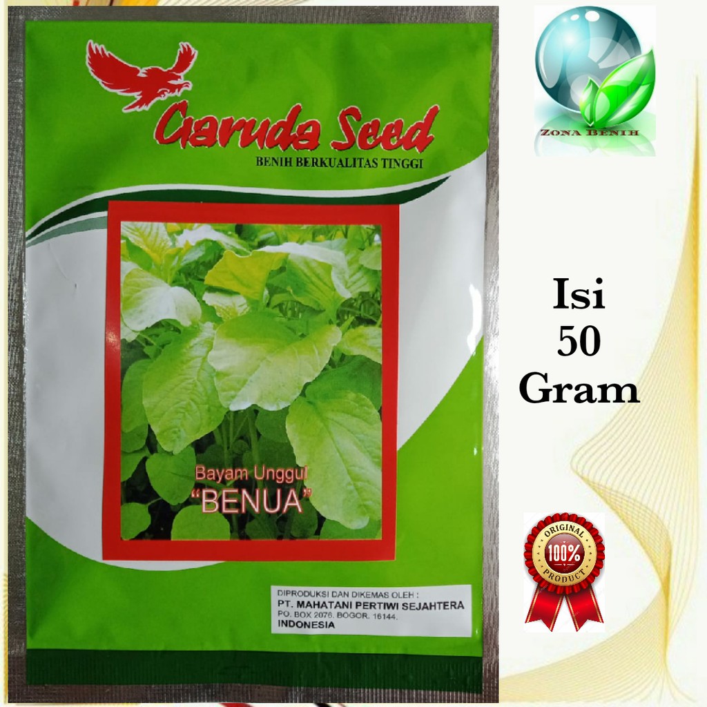 Isi 50 Gram Bibit Bayam Hijau BENUA | Benih Bayam Unggul | Bibit ...
