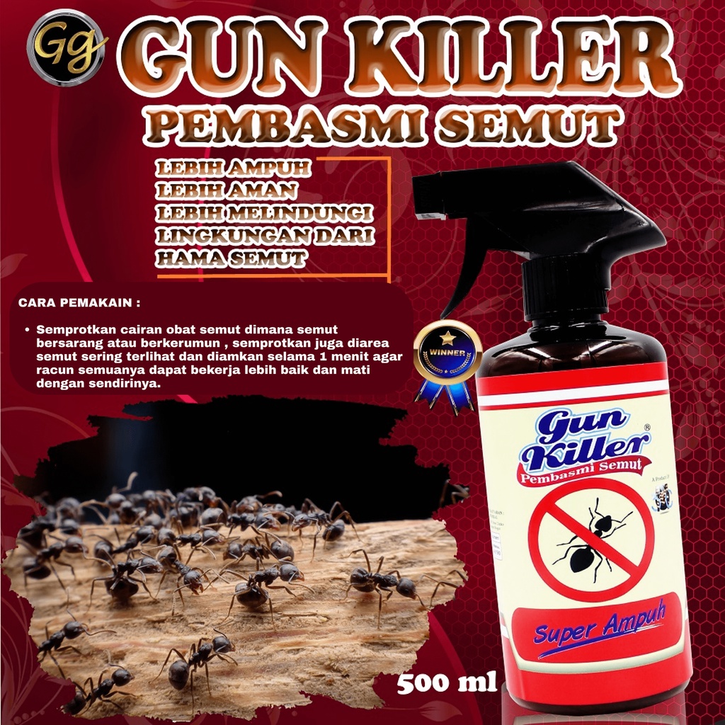 Jual Gun Killer Obat Semut Paling Ampuh, Racun Pembasmi Semut Spray ...