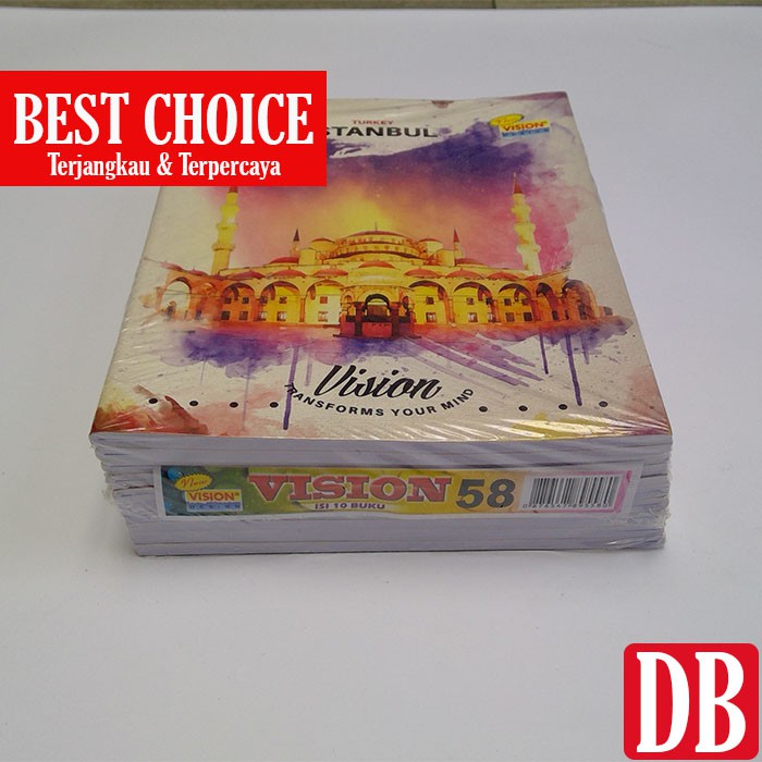 Jual Buku tulis Vision 58 lembar (10 pcs) | Shopee Indonesia