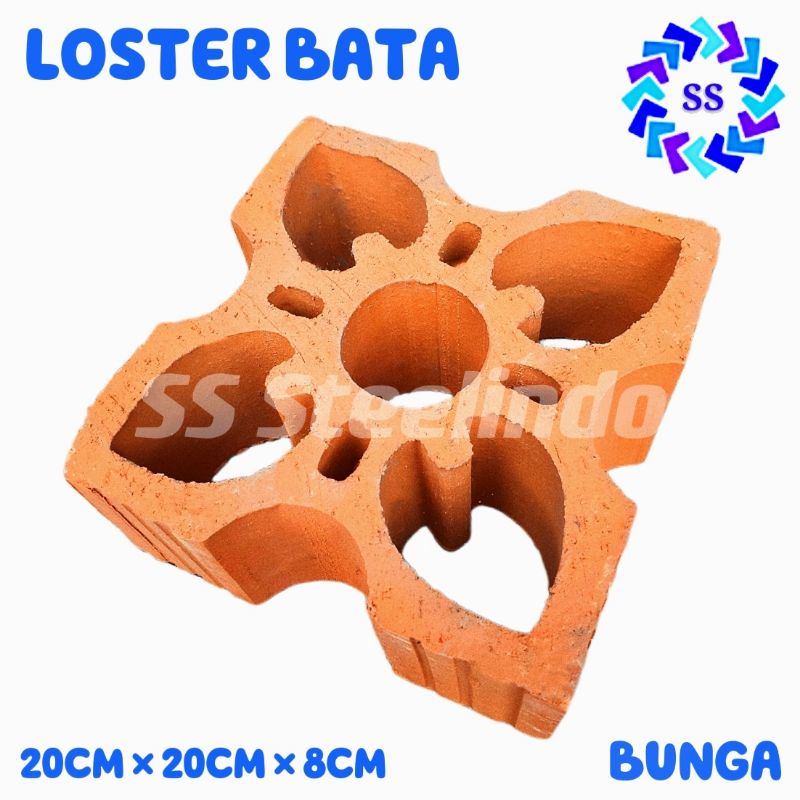 Jual LOSTER-ROSTER BATA ANGIN-ANGIN MODEL BUNGA (20CMx20CMx8CM ...