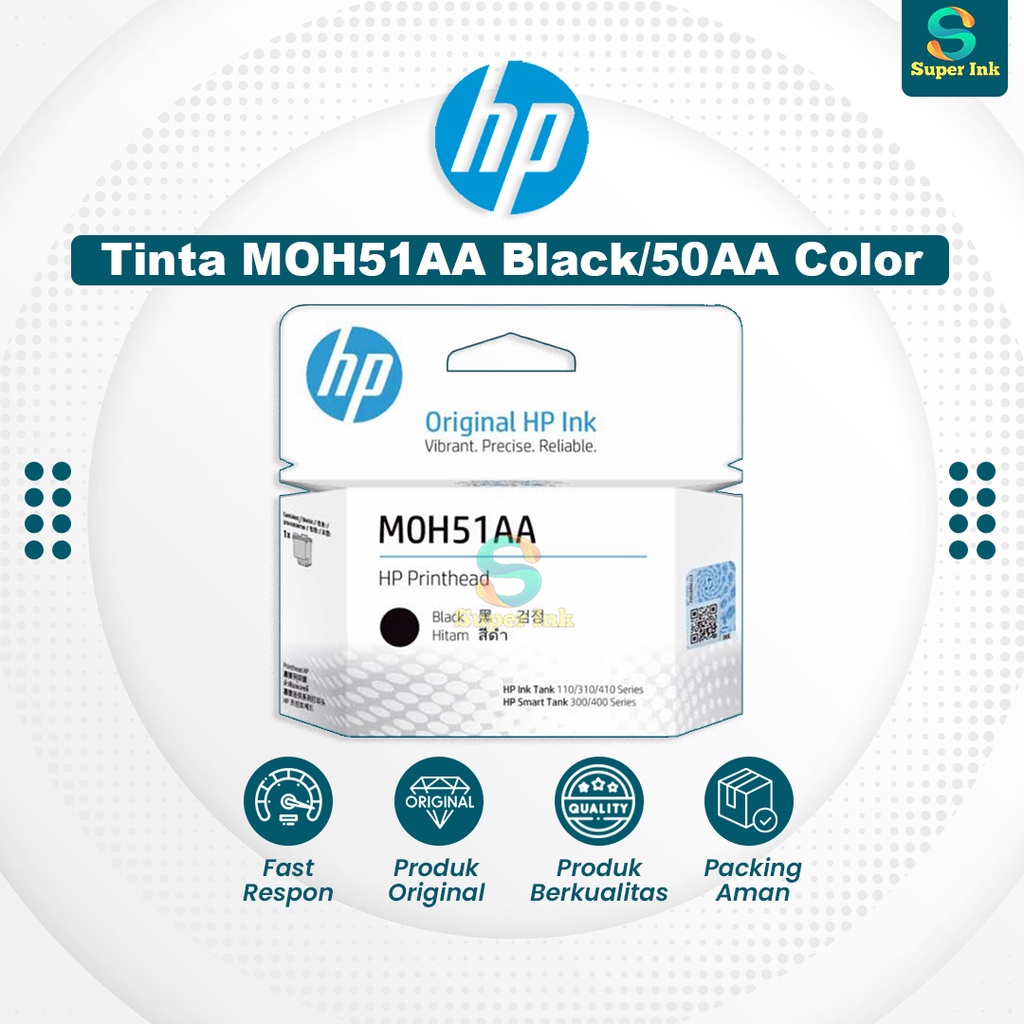 Jual PRINTHEAD HP MOH51AA/MOH50AA Warna Black/CLR Original | Shopee ...
