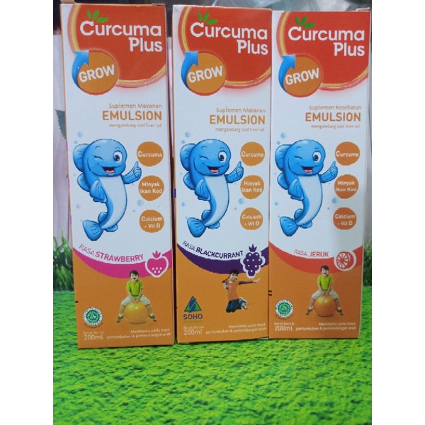 Jual Curcuma Plus Grow Emulsion 200 ml | Shopee Indonesia