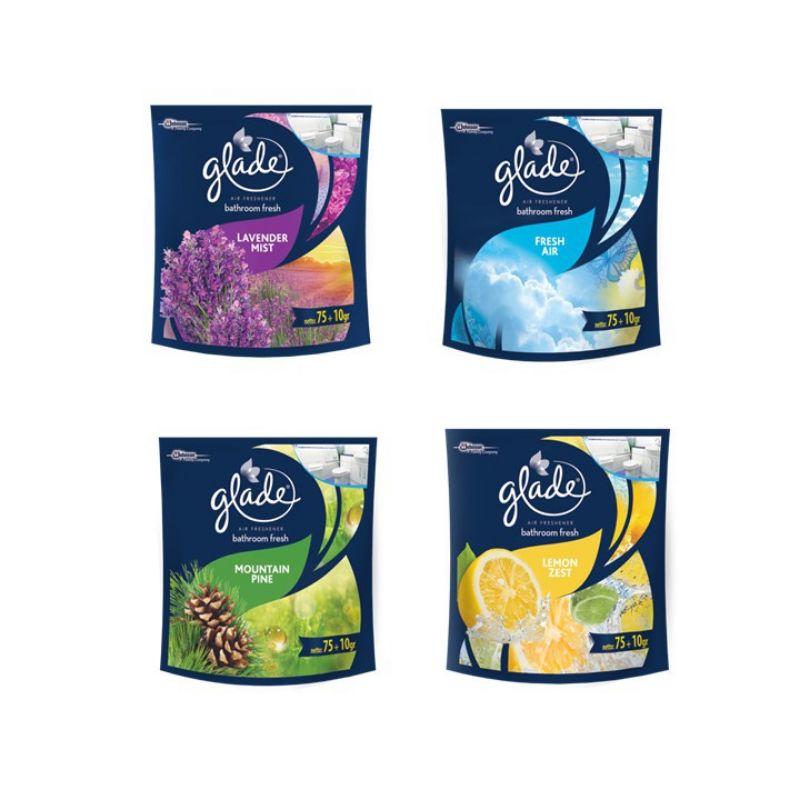 Jual Glade Air Freshener Bathroom Fresh 75 + 5 gr | Shopee Indonesia