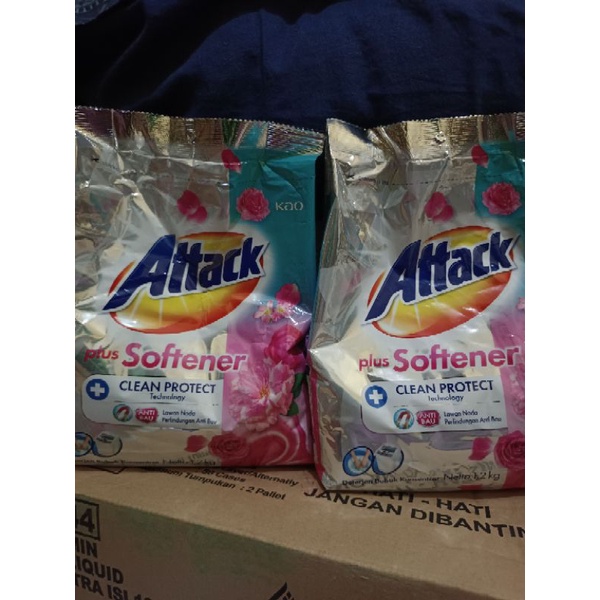 Jual Attack plus Softener 1,2 kg 1200 gr / Deterjen / Sabun Cuci Serbuk | Shopee Indonesia