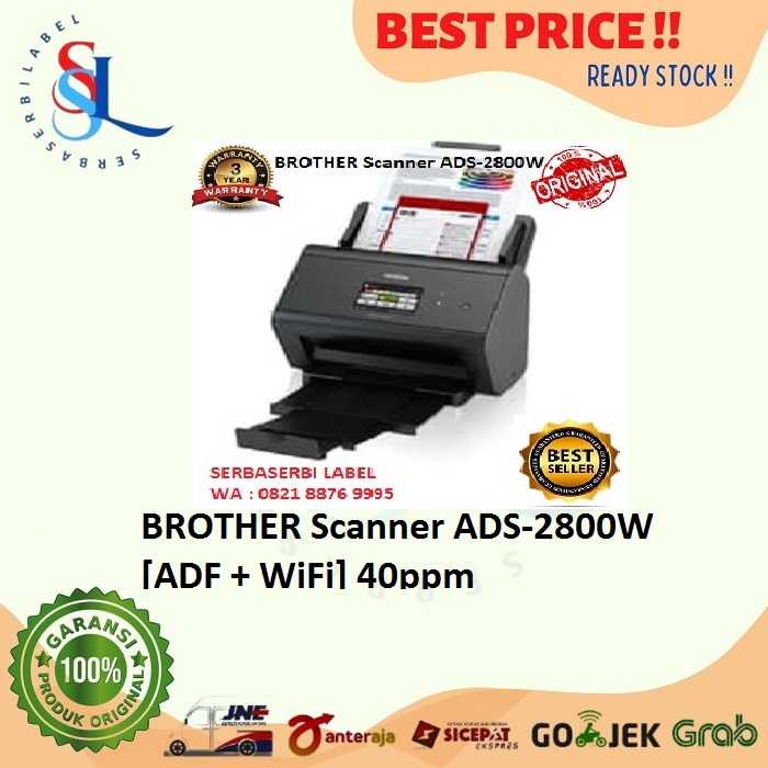 Jual BROTHER Scanner ADS-2800W [ADF + WiFi] 40ppm | Shopee Indonesia