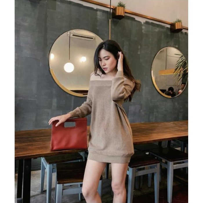 Jual Dress Wanita Ootd Tidak Nerawang Multistyle Trendy Instagramable Premium Z2N8 Simple ...