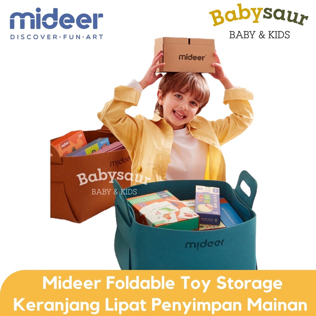 Jual Mideer Toy Storage Bag Foldable Storage Toy Box Keranjang Kotak ...