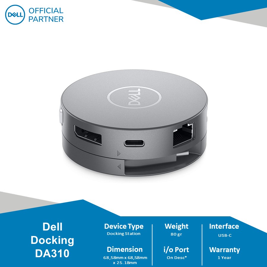 Jual Dell DA310 USB-C Mobile Adapter | Shopee Indonesia