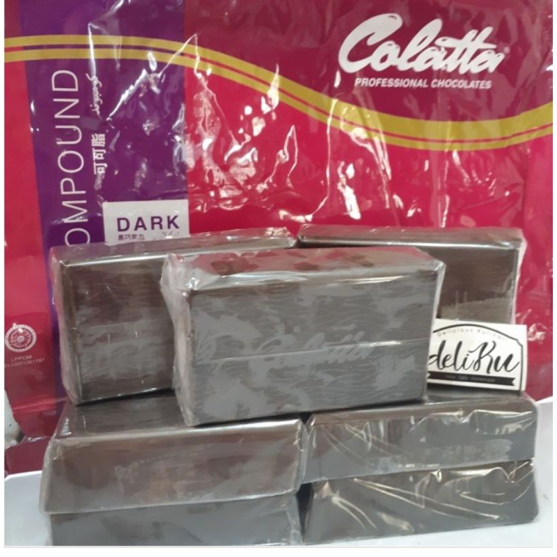 Jual Cokelat Collata colatta dark compound 500gr repack | Shopee Indonesia