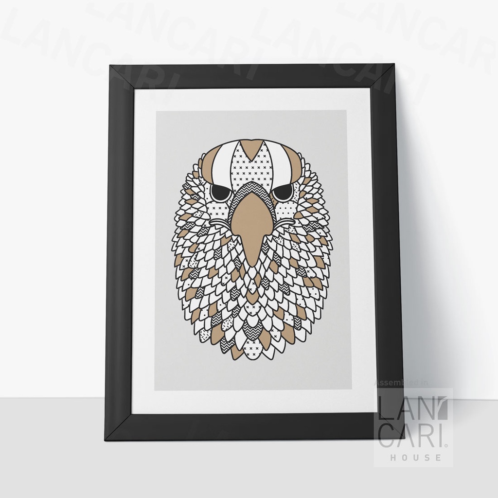 Jual Hiasan Frame Owl Burung Hantu Ruangan Rumah Scandinavian Lukisan ...