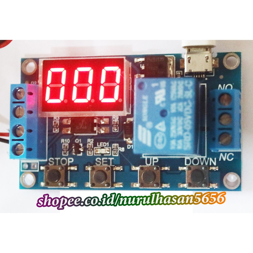 Jual digital delay timer second detik menit looping cycle max 10a ...