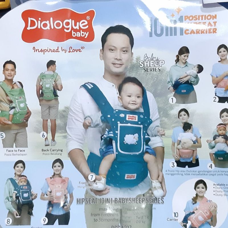 Jual Dialogue Baby Hipseat and Carrier 10in1 Baby Sheep Series ...