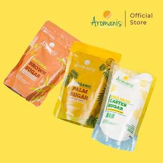 Jual Aromanis Sugar Bundle 3 pcs (Palm Sugar 250gr, Brown Sugar 250gr ...