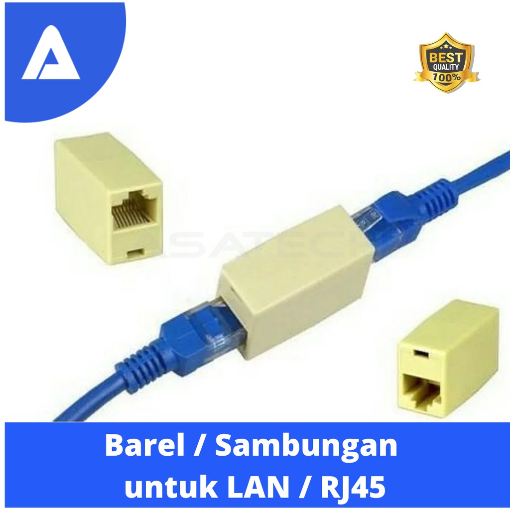 Jual Sambungan / Barel / Connector / Konektor Lan RJ45 | Shopee Indonesia