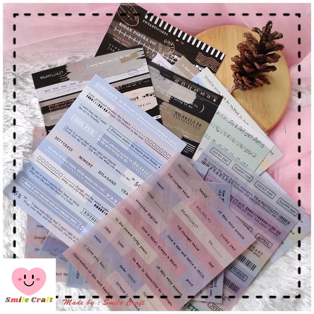 Jual STICKER ENGLISH WORDS PHRASE QUOTES DECO AESTHETIC JOURNAL ...