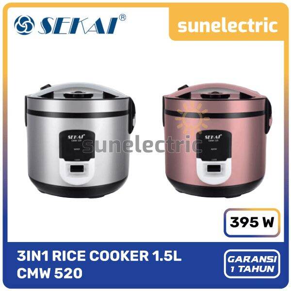 Jual Sekai CMW-520 Rice Cooker / Penanak Nasi Magic Com + Penghangat Nasi 3in1 / Stainless Steel ...
