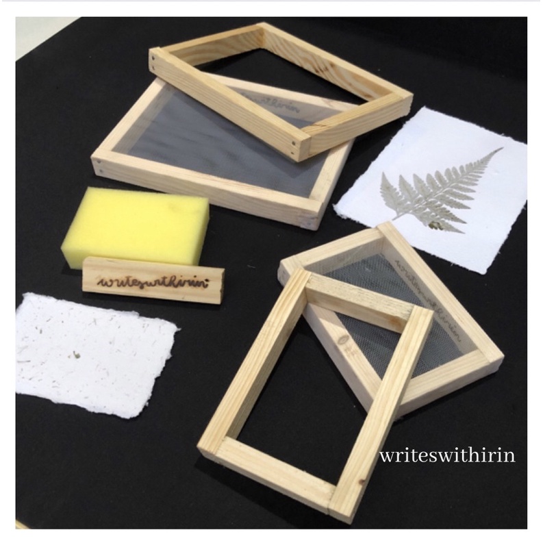Jual (writeswithirin) Cetakan/ Saringan Kertas Daur Ulang/ Handmade ...